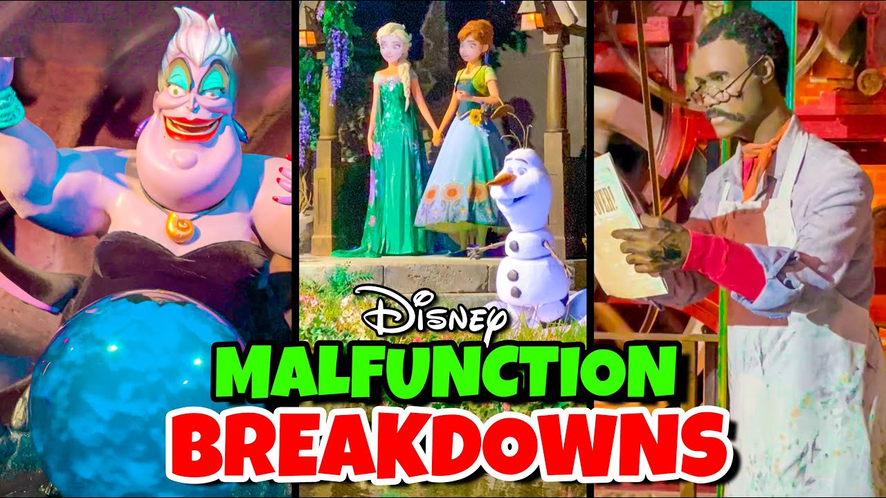 Top 10 Disney Fails, Ride Breakdowns & Malfunctions Pt 8 - Walt Disney ...