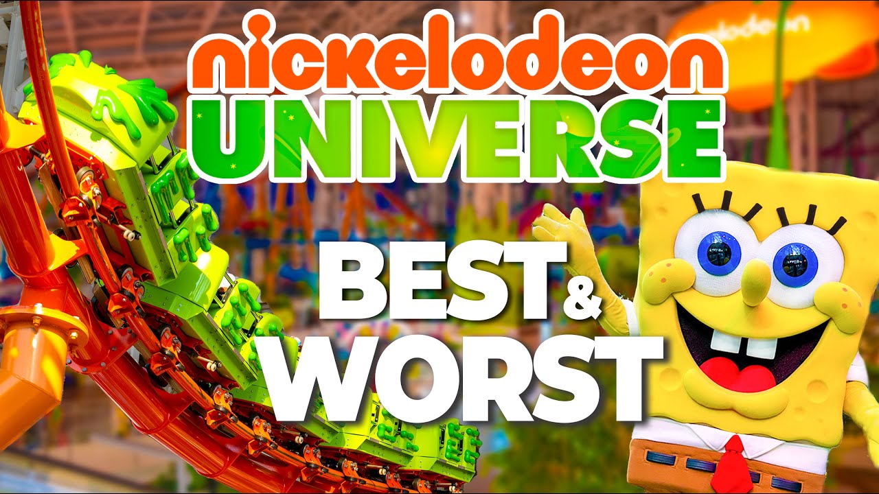 Top 10 Best And Worst Rides At Nickelodeon Universe Theme Park American Dream Mall Theme