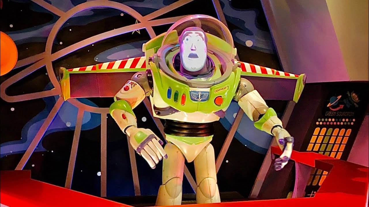 Magic Kingdom Buzz Lightyear's Space Ranger Spin FULL Ride POV In 4K ...