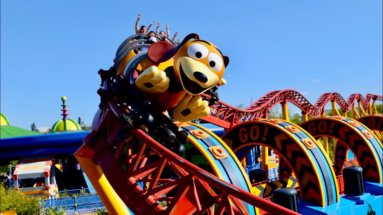 Slinky Dog Dash 2023 Ride POV Experience In 4K | Disney's Hollywood ...