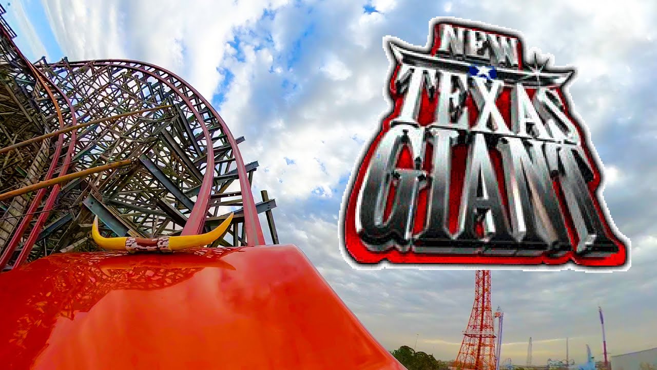 New Texas Giant Roller Coaster 4k Pov Multi Angle Six Flags Over